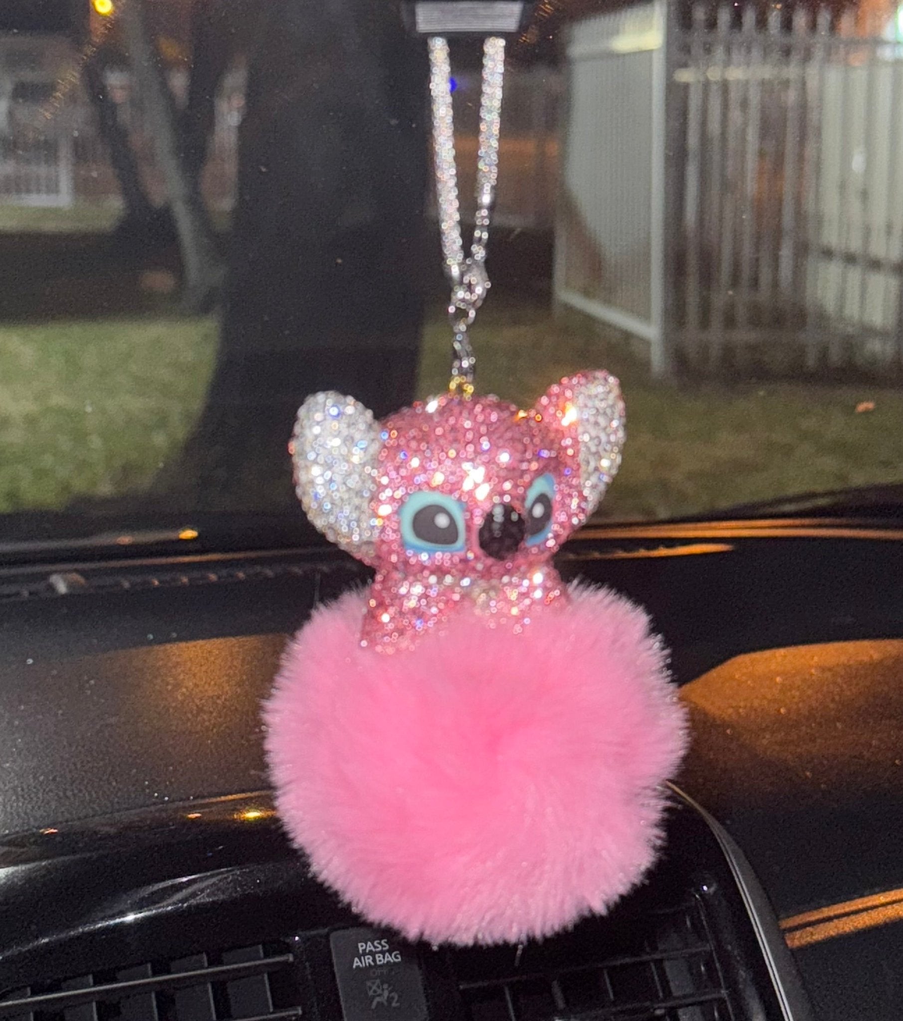 ULTRA BLING LITTLE MONSTER REARVIEW ACCESSORY SHINY RHINESTONE ESPECIA ...