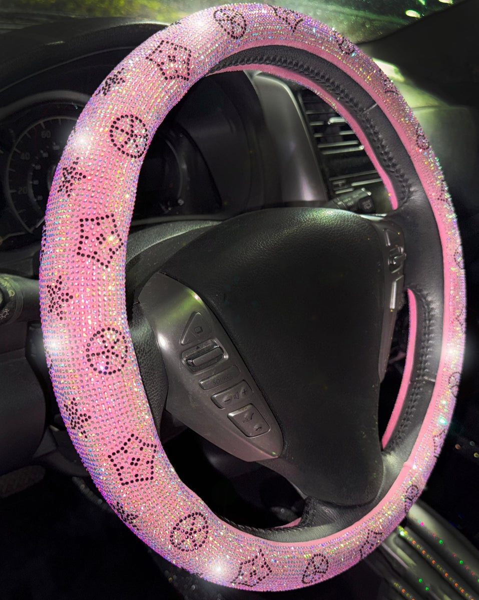 Ultra Bling Luxury Steering Wheel Cover Design Rhinestone Glass Especi ...