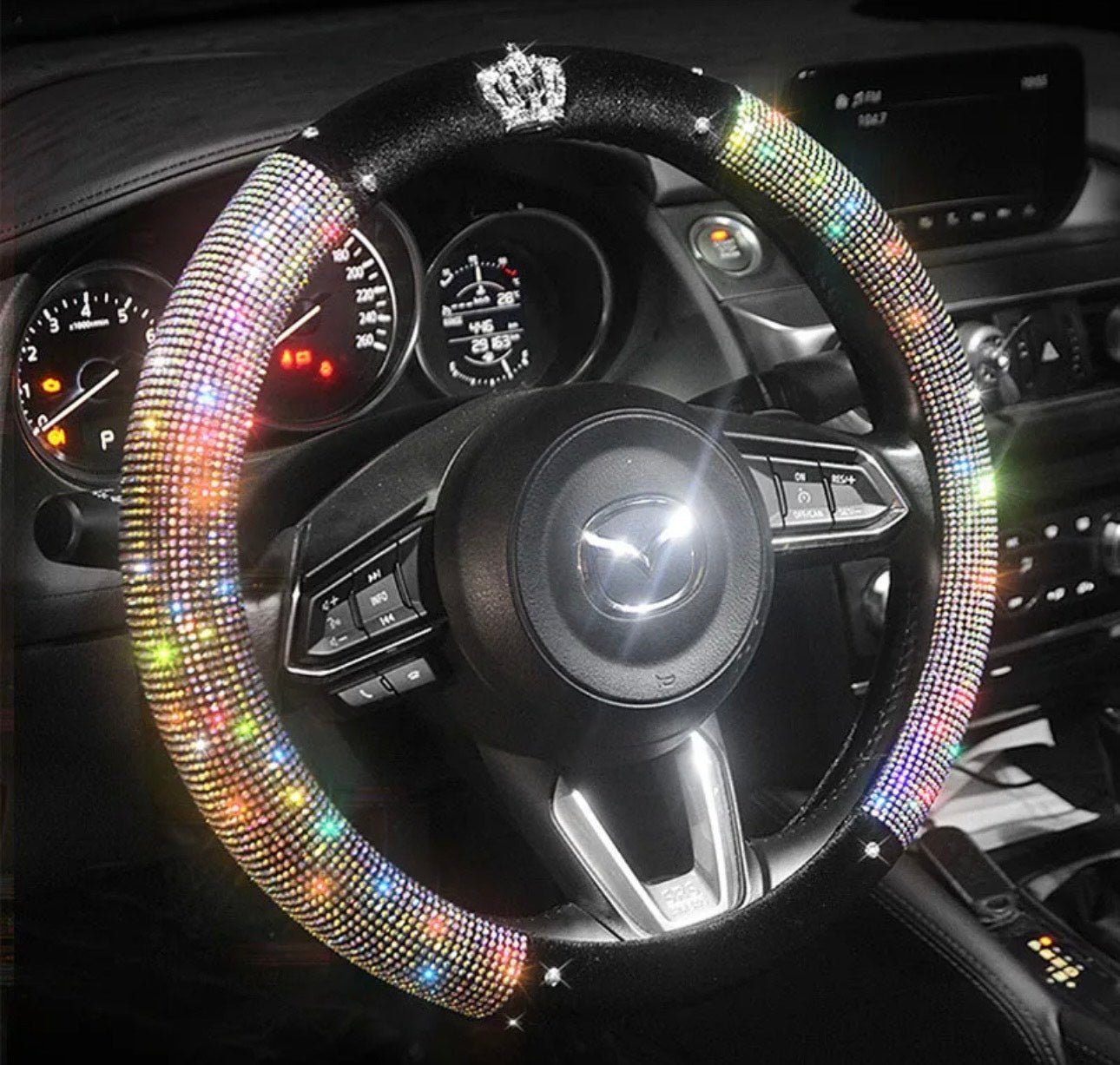 Steering Wheel Shiny Crown – Fashion Car