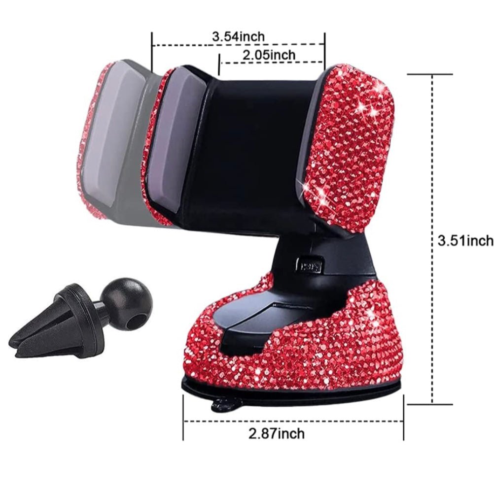 Universal Car Phone Holder, 360° [Adjustable and Stable] Universal Car ...